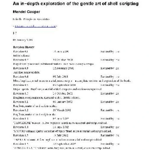 خرید و قیمت دانلود کتاب Advanced Bash−Scripting Guide. An in−depth exploration of the gentle art ...