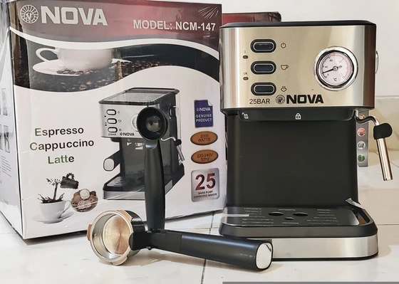 خرید و قیمت اسپرسو ساز نوا مدل 25 بار2200 وات مدل NCM-147 | ترب