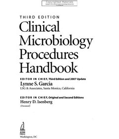 خرید و قیمت دانلود کتاب Clinical Microbiology Procedures Handbook, Volumes 1-3 [3rd Edition] | ترب