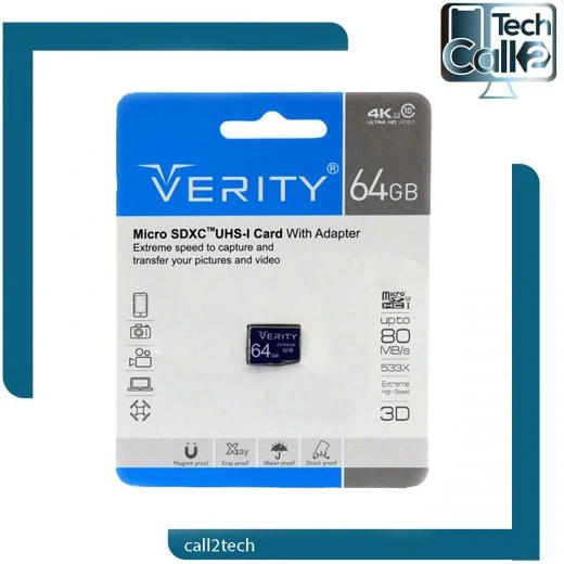خرید و قیمت رم micro SD 64GB Verity | ترب