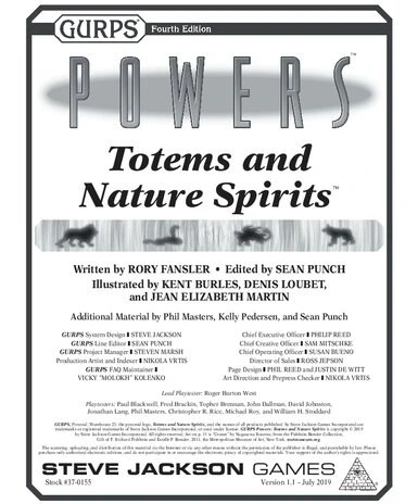 خرید و قیمت دانلود کتاب GURPS Powers - Totems and Nature Spirits ویرایش ...