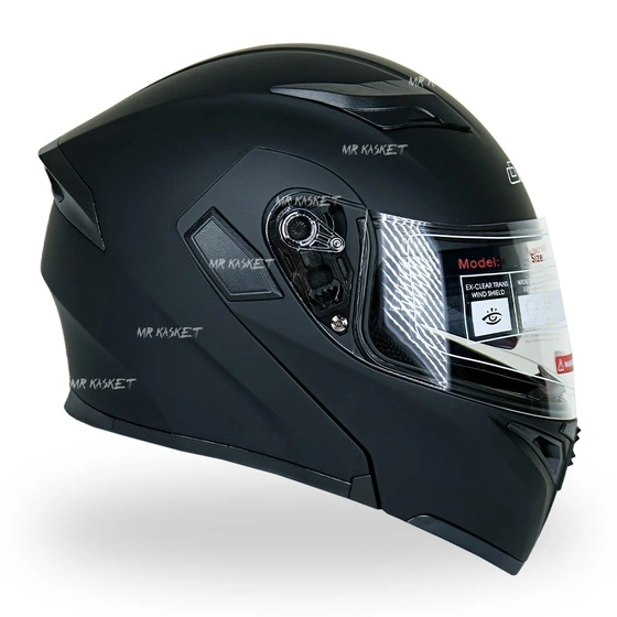 خرید و قیمت کلاه کاسکت فک متحرک Da1 مدل 101 رنگ مشکی مات | ترب