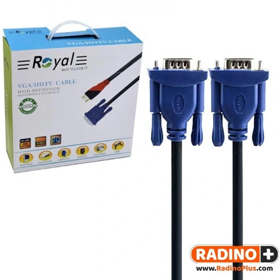 خرید و قیمت کابل VGA طول 30 متر رویال (Royal) | ترب