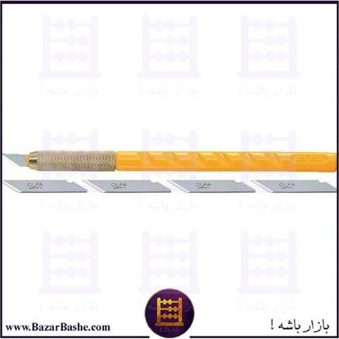 خرید و قیمت کاتر قلمی الفا OLFA ژاپن AK1-5B همراه 5 تیغ یدک | ترب