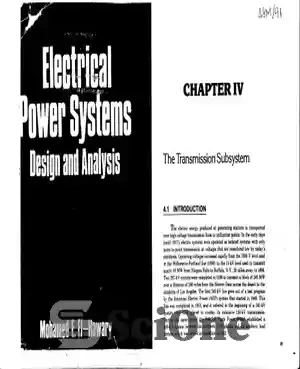 خرید و قیمت دانلود کتاب Electrical Power Systems Design and Analysis ...