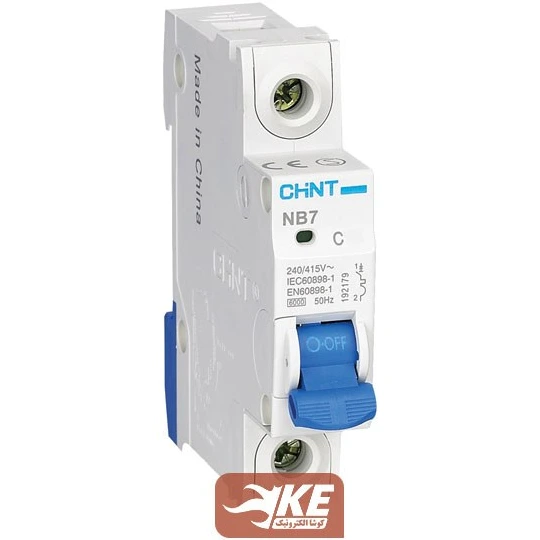 خرید و قیمت کلید مینیاتوری 6K تک پل 25 امپر C سری NB7 چینت - B | ترب