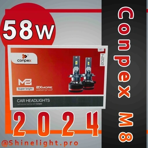 خرید و قیمت هدلایت Conpex M8 پایه H4 مناسب برای پژو ساندرو کوییک ال90 پراید و... | ترب