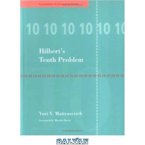 خرید و قیمت دانلود کتاب Hilbert's 10th Problem | ترب
