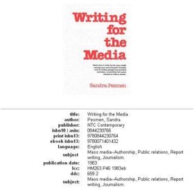 خرید و قیمت دانلود کتاب Writing for the Media Rev Sub ا کتاب انگلیسی ...