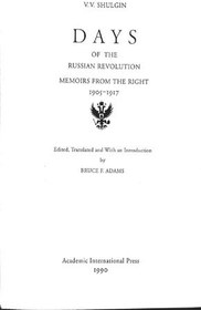 خرید و قیمت دانلود کتاب Days of the Russian Revolution Memoirs From the Right 1905-1917 | ترب