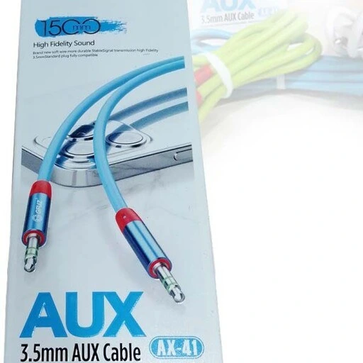 خرید و قیمت کابل AUX مدل GFUZ AX-41 - آبی, هفت روز ضمانت تست و اصالت کالا | ترب