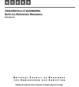 خرید و قیمت دانلود کتاب Fundamentals of engineering. Supplied reference ...