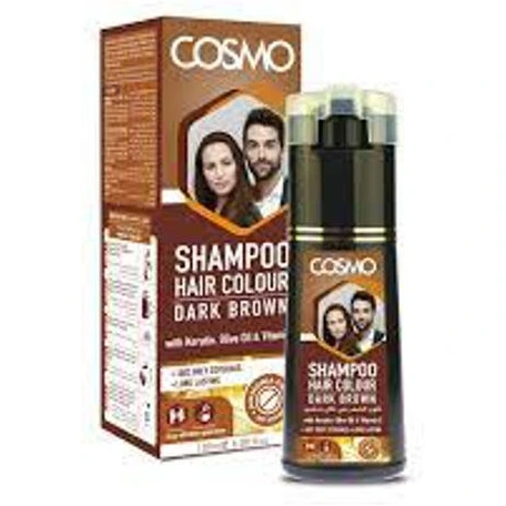 خرید و قیمت شامپو رنگ قهوه ای تیره کوزمو Cosmo hair color dark Brown | ترب