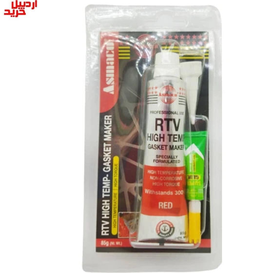 خرید و قیمت چسب واشرساز حرارتی RTV قرمز آسماکو asmaco rtv high temp ...