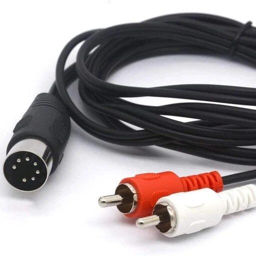 خرید و قیمت کابل مبدل MIDI 7 pin نری به RC نری 1.5متری | ترب