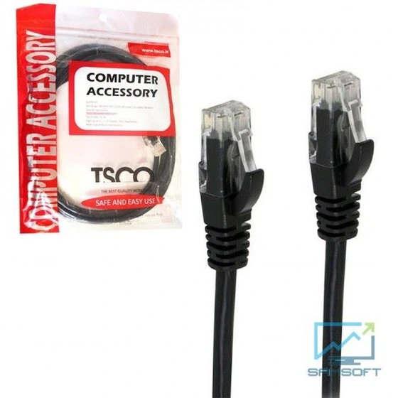 خرید و قیمت کابل شبکه تسکو Cat5 طول 3 متر مدل TSCO TNC530 | ترب