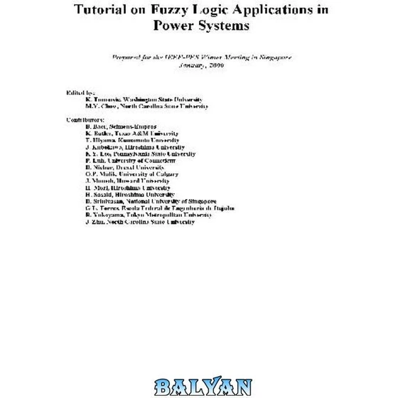 خرید و قیمت دانلود کتاب Tutorial On Fuzzy Logic Applications In Power