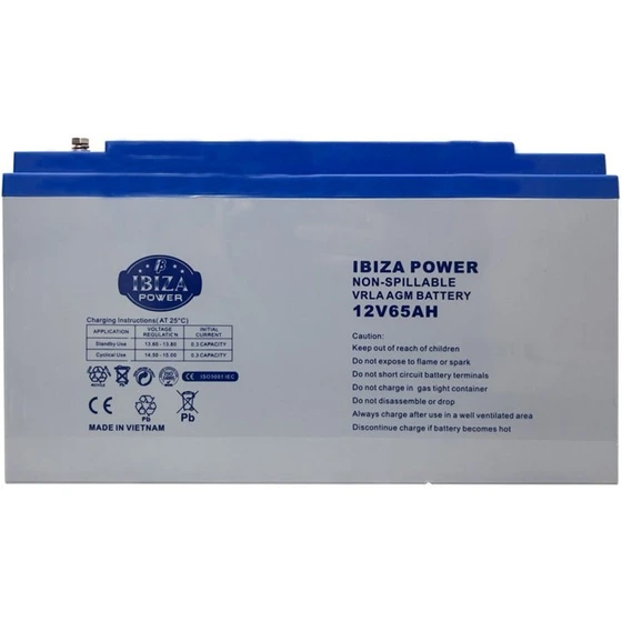 خرید و قیمت باتری یو پی اس 12 ولت 65 آمپر ساعت ایبیزا IBZA | ترب
