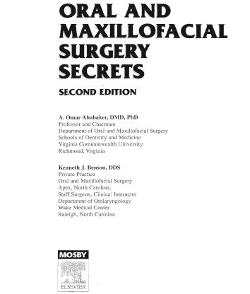 خرید و قیمت دانلود کتاب Oral and Maxillofacial Surgery Secrets ویرایش 2 | ترب