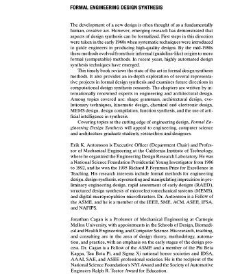خرید و قیمت دانلود کتاب Formal Engineering Design Synthesis 2005 | ترب