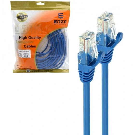 خرید و قیمت کابل شبکه 10 متری CAT5 انزو ENZO | ترب