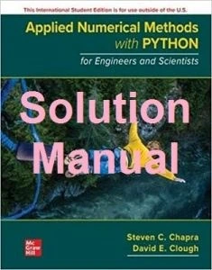 خرید و قیمت Solution Manual for Applied Numerical Methods with Python – Steven Chapra, David ...