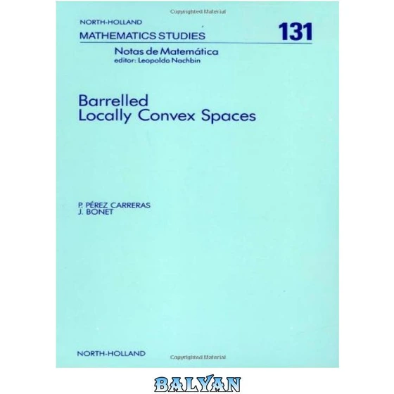 خرید و قیمت دانلود کتاب Barrelled locally convex spaces | ترب