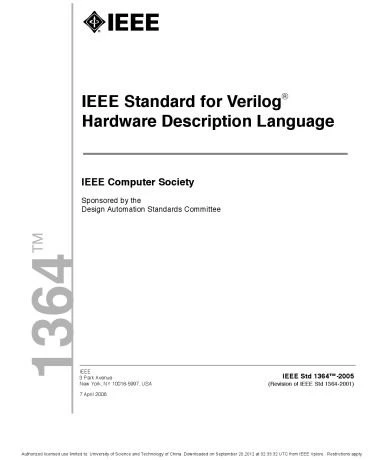 خرید و قیمت خرید و دانلود نسخه کامل کتاب IEEE Standard for Verilog ...