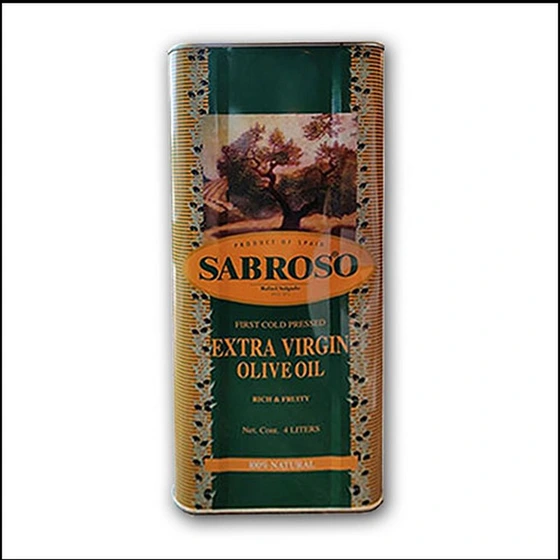 خرید و قیمت روغن زیتون 4 لیتری فرابکر سابروسو اسپانیایی ا Sabroso Extra ...