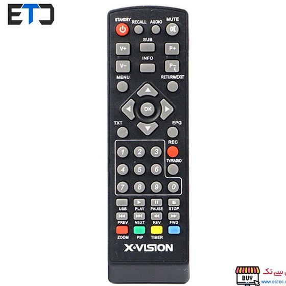 خرید و قیمت ریموت کنترل گیرنده دیجیتال ایکس ویژن X.vision 885 | ترب