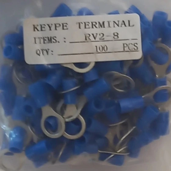 خرید و قیمت سرسیم گرد حلقوی RV 2 _ 8 بسته 100 عددی | ترب