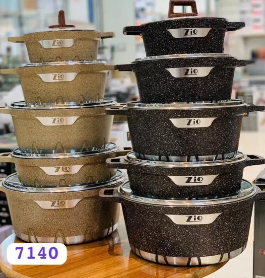 خرید و قیمت سرویس قابلمه 10 پارچه زیو مدل Z-7140 | ترب