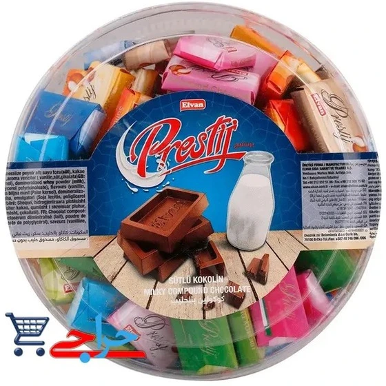 خرید و قیمت شکلات شیری ترکیبی پرستیج الوان 450 گرمی Elvan Prestij Milky ...